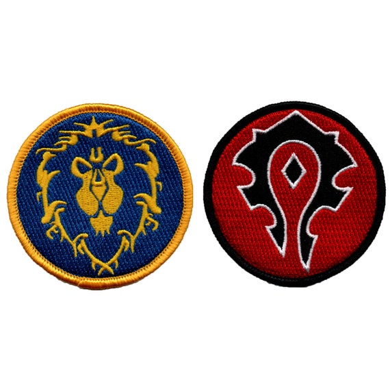 World of Warcraft Embroidery Patch Alliance & Horde | Etsy UK