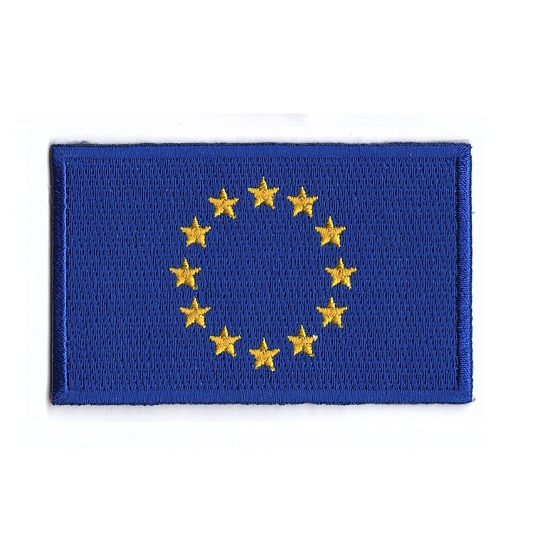 EU Flag - Embroidery Patch - Different Types - Etsy
