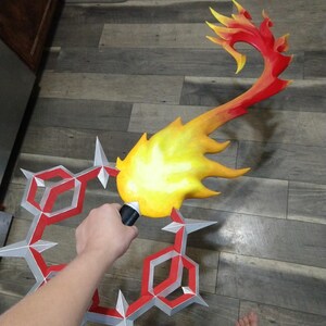 3d Printed Flame Liberator Keyblade / Kingdom Hearts / - Etsy