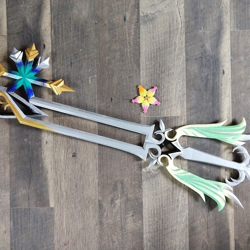 Kingdom Hearts Roxas Oblivion & Oathkeeper Keyblade - Etsy