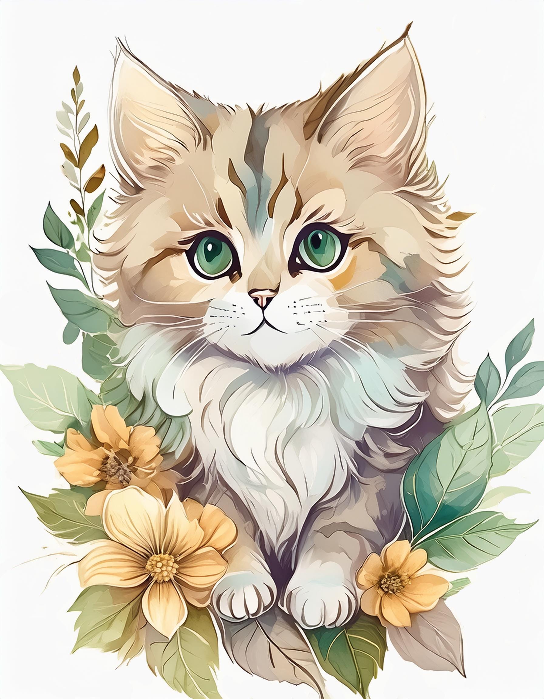 Adorable Kitten Clipart - Cute Kitten and Cat Art for Your Scrapbooking ...