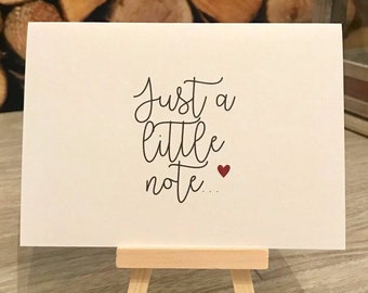 Just a Little Note | Etsy