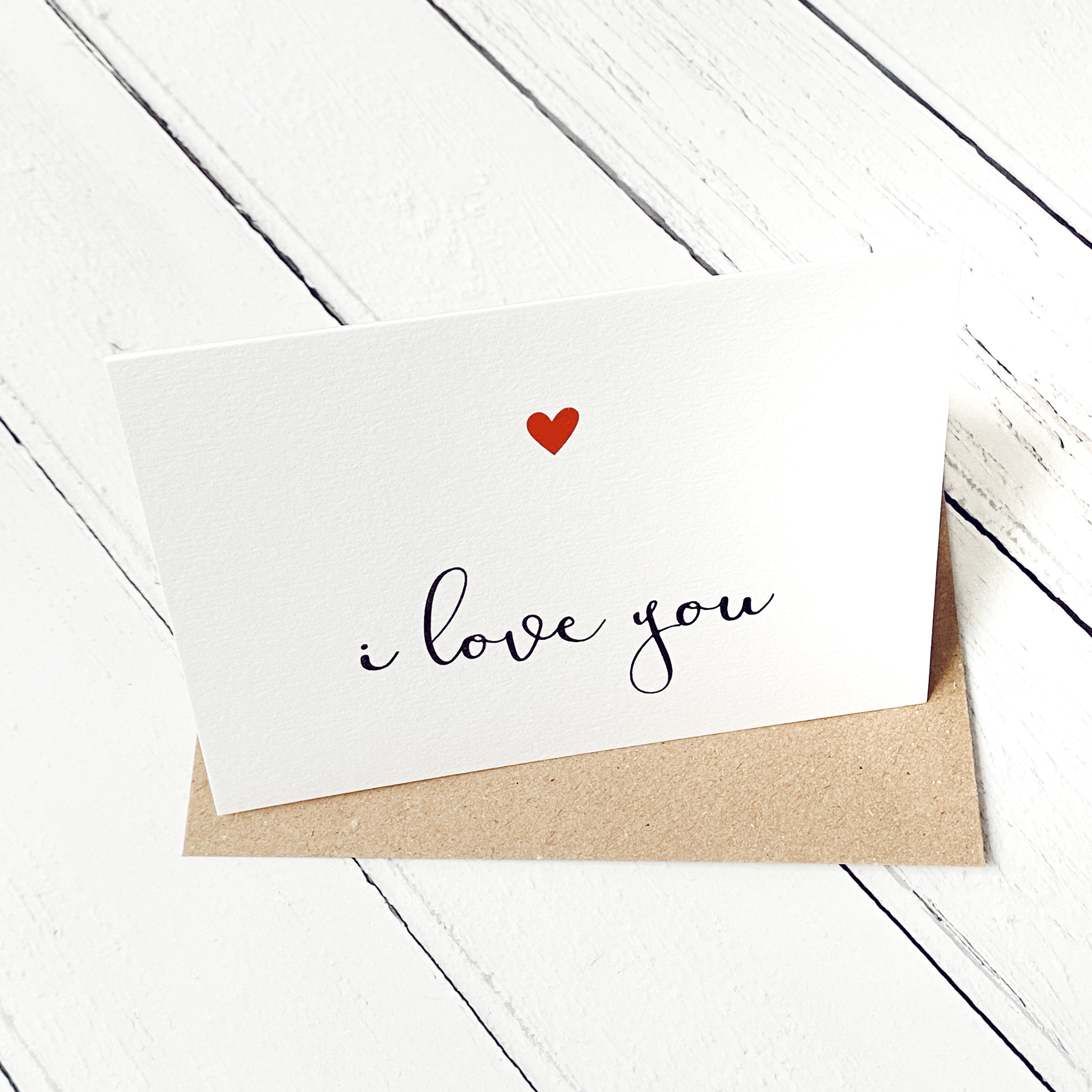 I Love You Card - Etsy