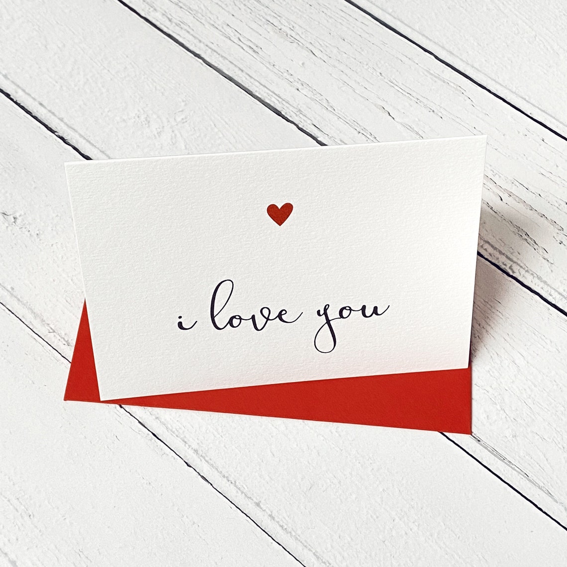 I Love You Card - Etsy