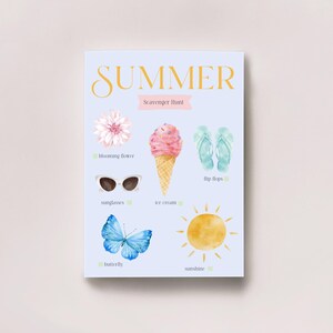Seasonal Scavenger Hunt - Spring, Summer, Autumn, Winter - Instant ...