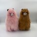 9 IN Handmade Alpaca Fur Stuffed Animal Plush Alpaca/ Llama Fur Teddy ...