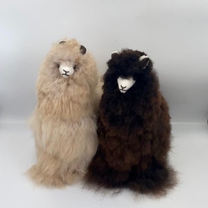 Handmade 12in Native Baby Alpaca Fur Stuffed Animal -peruvian Plush - Etsy