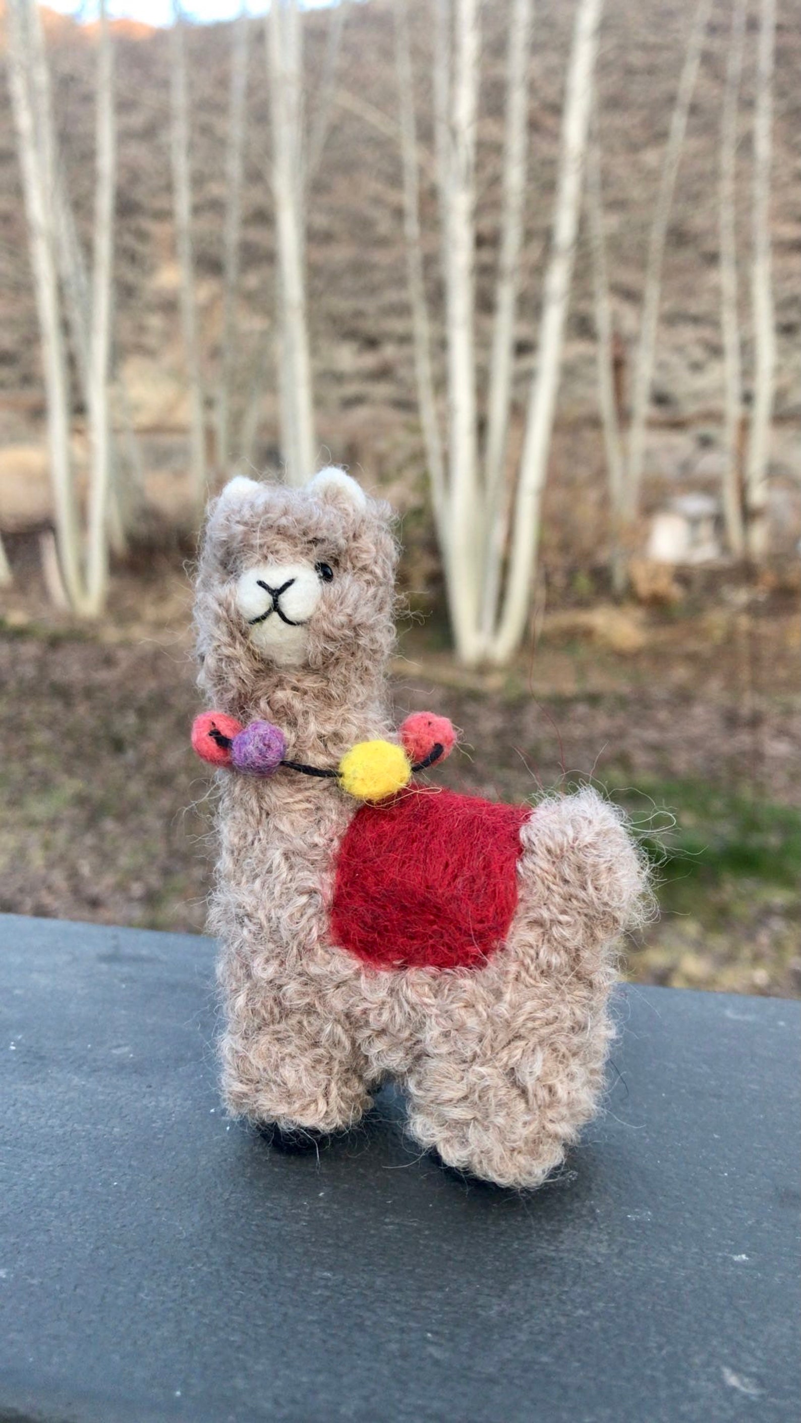 Needle Felted Alpaca Sculptures: Felted Animals by Hand in - Etsy