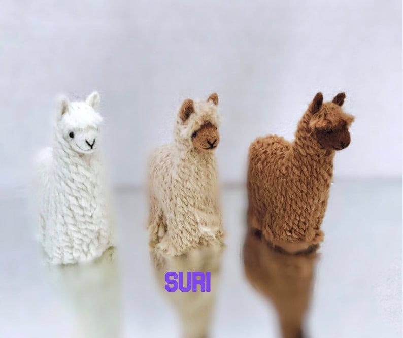 Needle Felted Alpaca Sculptures: Felted Animals by Hand in - Etsy Canada