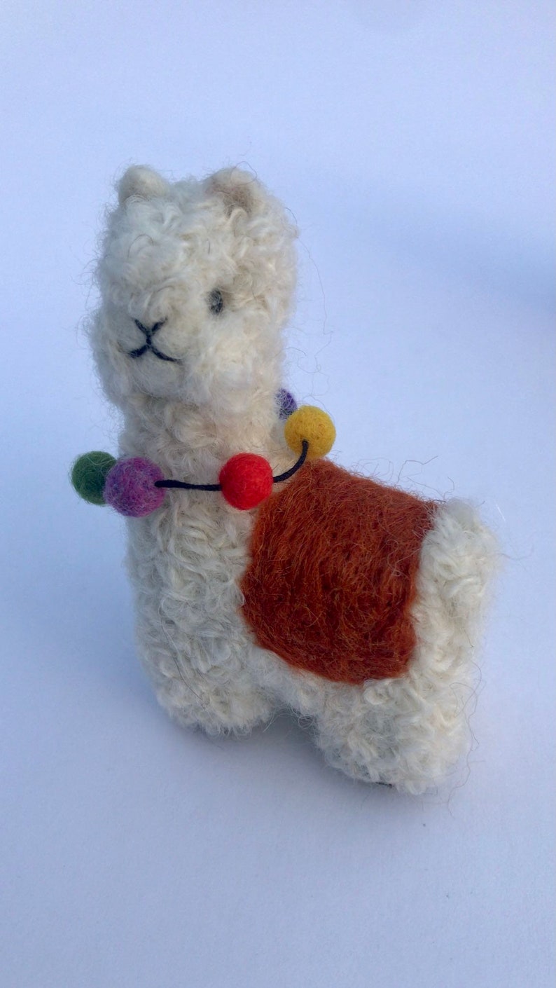 Needle Felted Alpaca Sculptures: Felted Animals by Hand in - Etsy