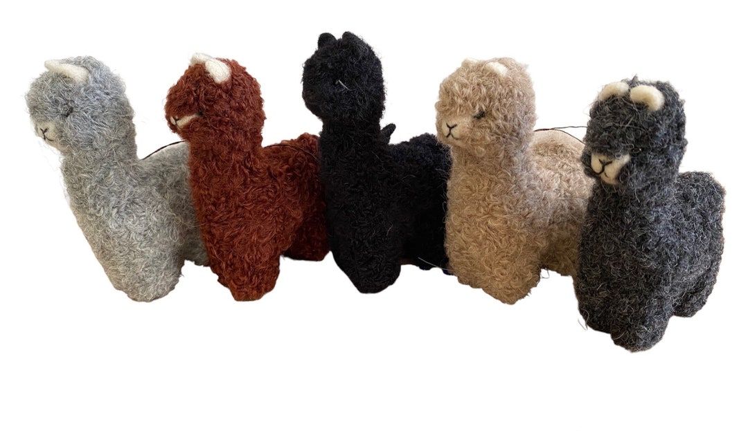 Needle Felted Alpaca Sculptures: Felted Animals by Hand in Alpaca Fiber ...