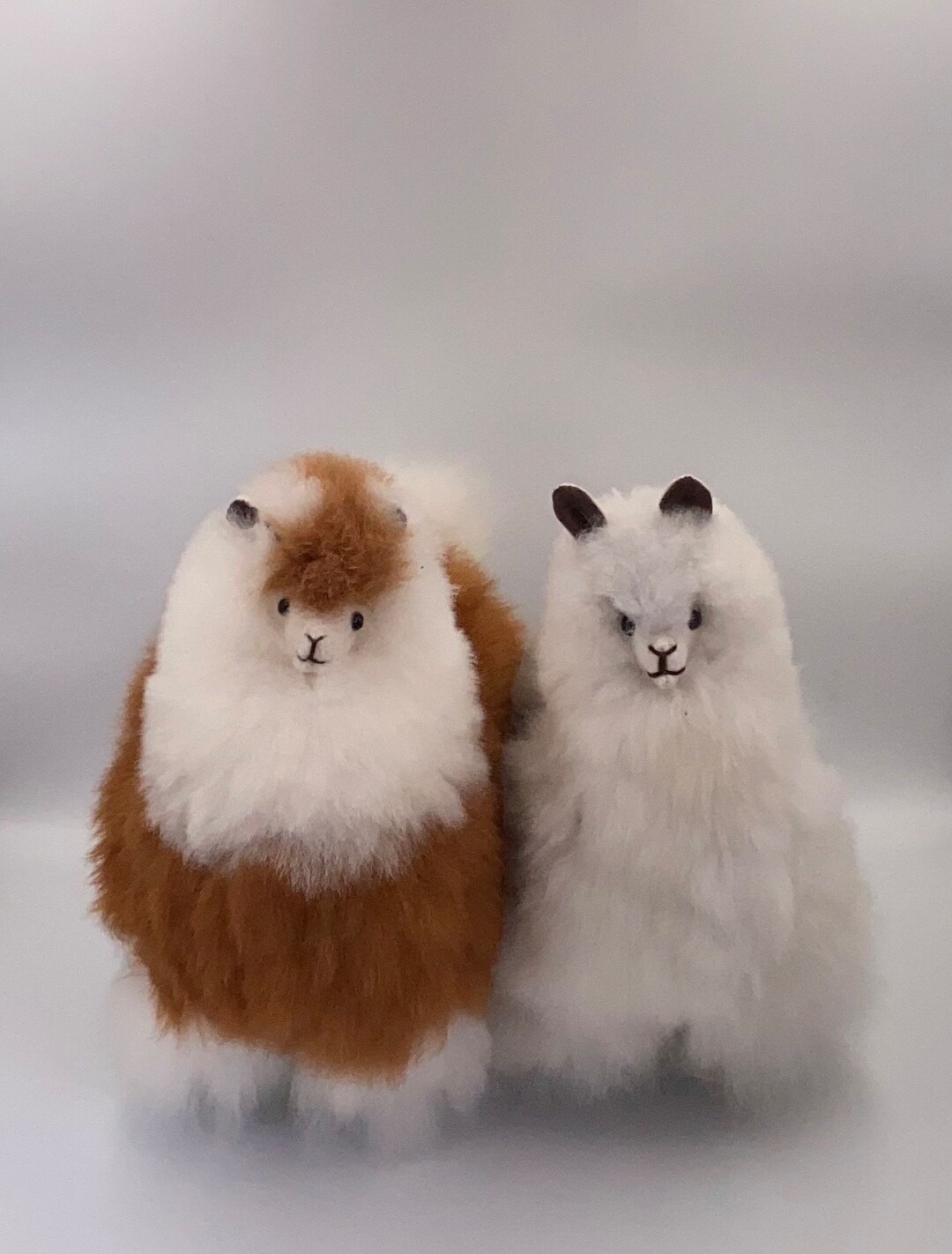 13 IN Handmade Alpaca Stuffed Animal Plush Alpaca 13 IN/ Llama Fur ...