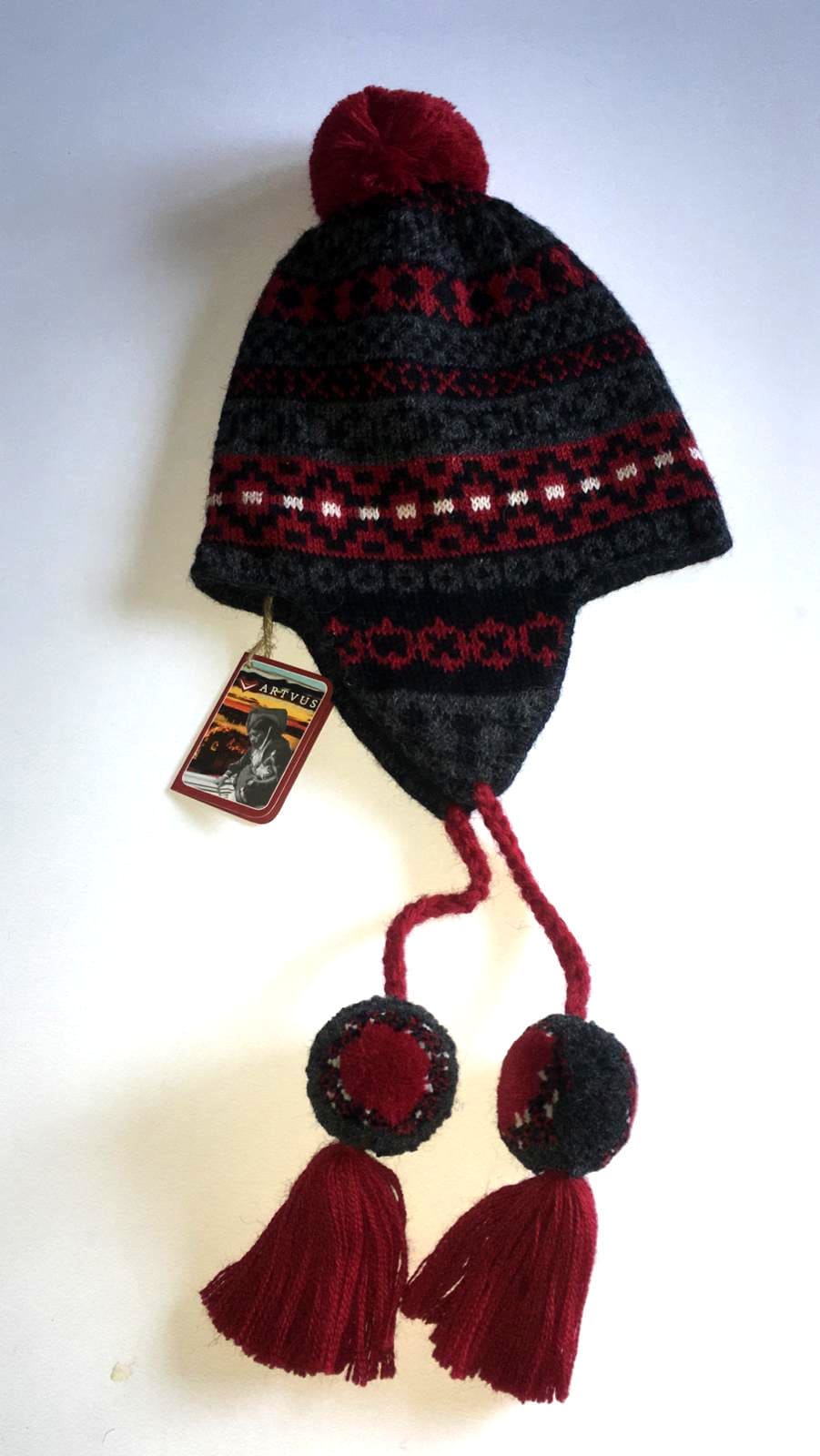 Real Ear Flap Hat Chullo Alpaca Hat Authentic Alpaca Wool Peruvian ...