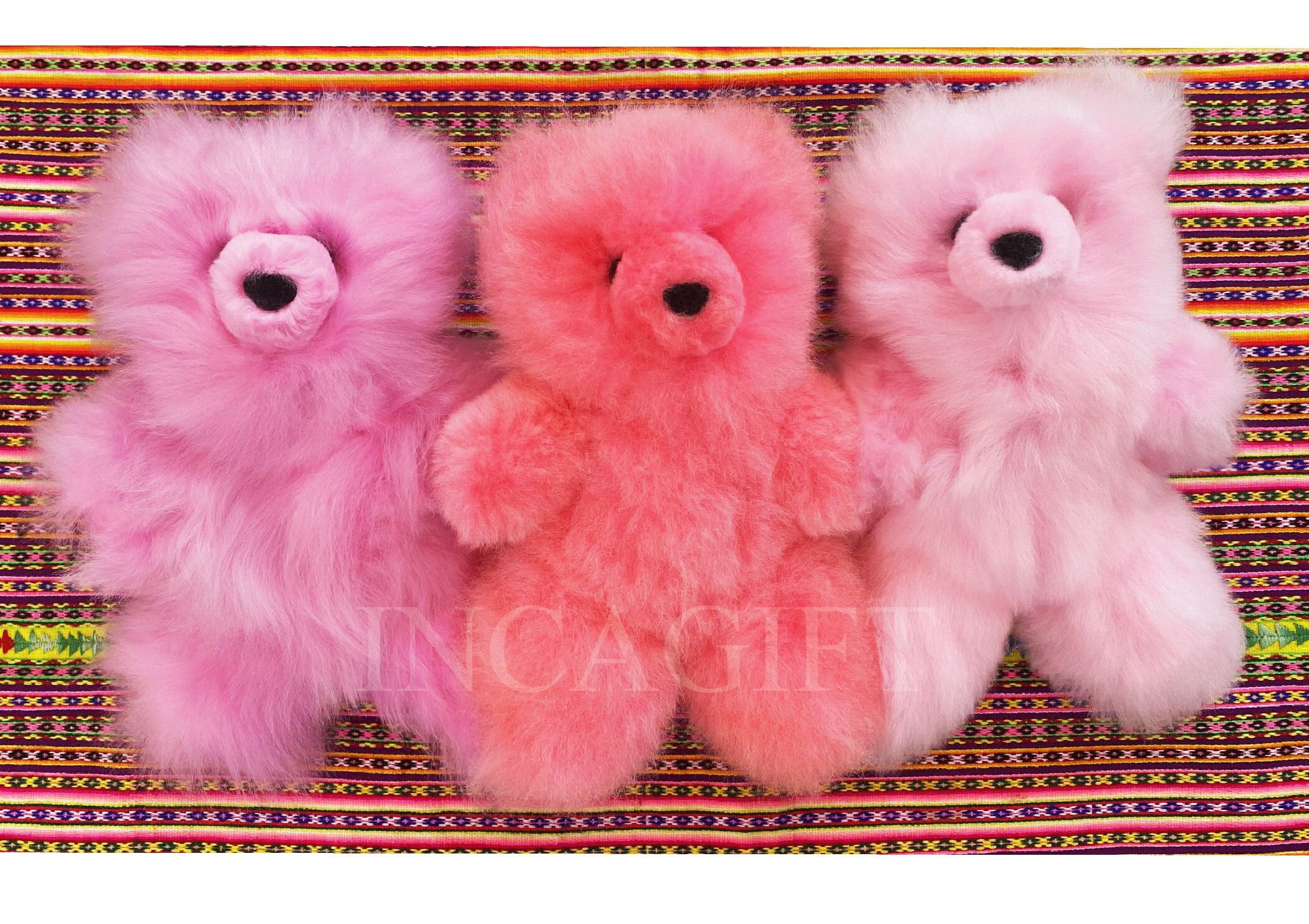 12 IN Real Super Baby Alpaca Fur Teddy Bear - Peruvian Products ...