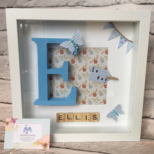 Personalised Name Frame Initial Frame Nursery Decor New - Etsy