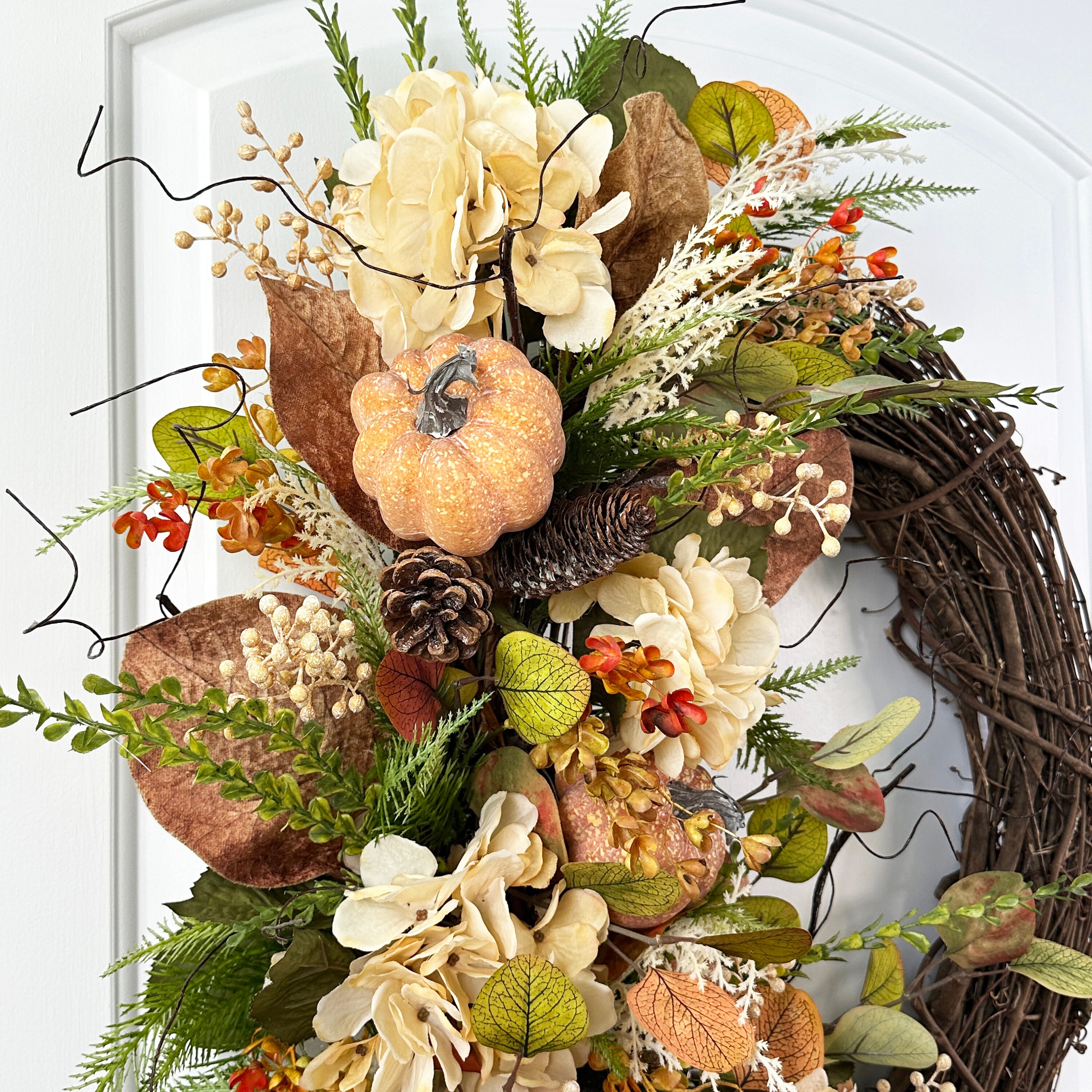 Fall Floral Wreath Fall Welcome Wreath Autumn Door Decor - Etsy