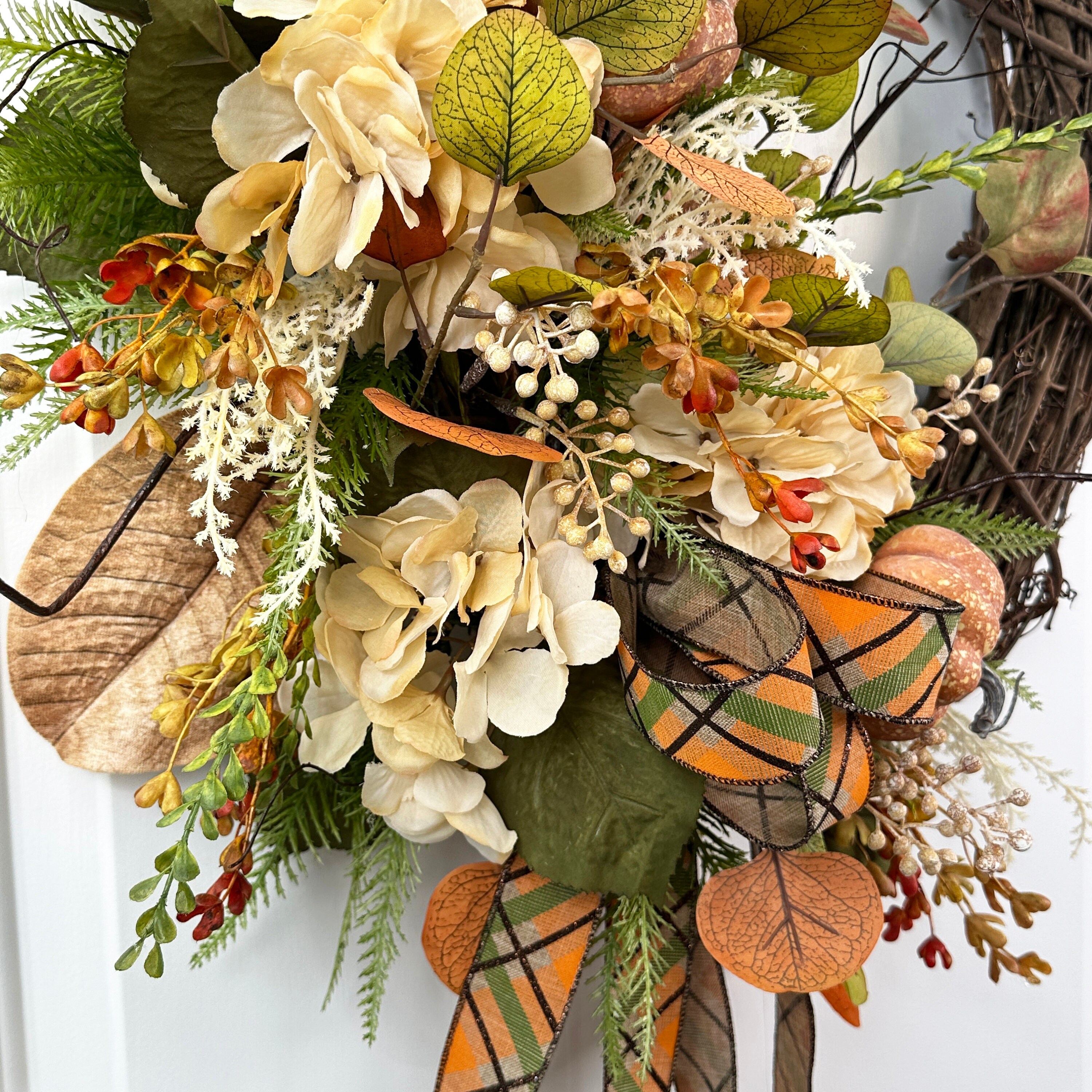 Fall Floral Wreath Fall Welcome Wreath Autumn Door Decor - Etsy