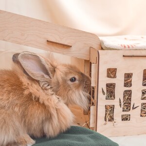 Bamboo Villa Rabbit Hidey House - Indoor Rabbit Castle With Modular ...