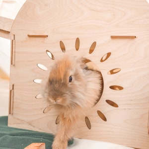 Sun House Rabbit Hidey - Indoor Rabbit Castle With Modular Design - Etsy