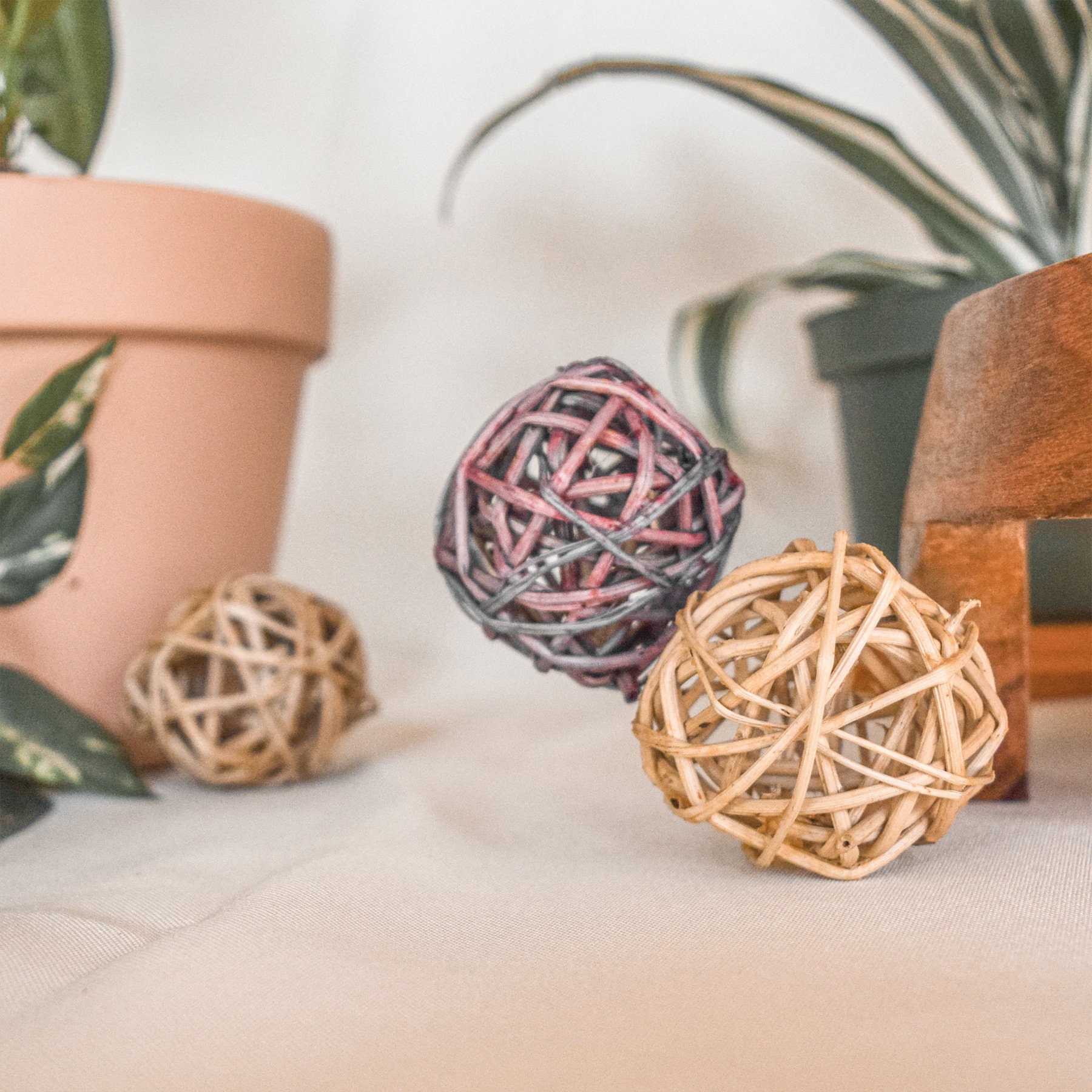 Fruit Infused Vine Ball Toy for Rabbits Guinea Pigs Hamsters | Etsy