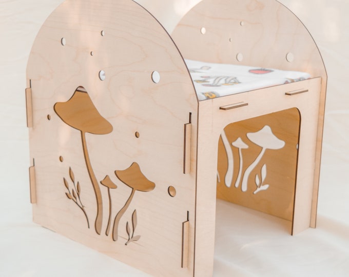 Mushroom House Rabbit Hide - Indoor Rabbit Castle With Modular Design ...
