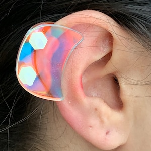 Ear Keloid Compression Plastic Discs - Plastic Disc Earring for Post-op ...