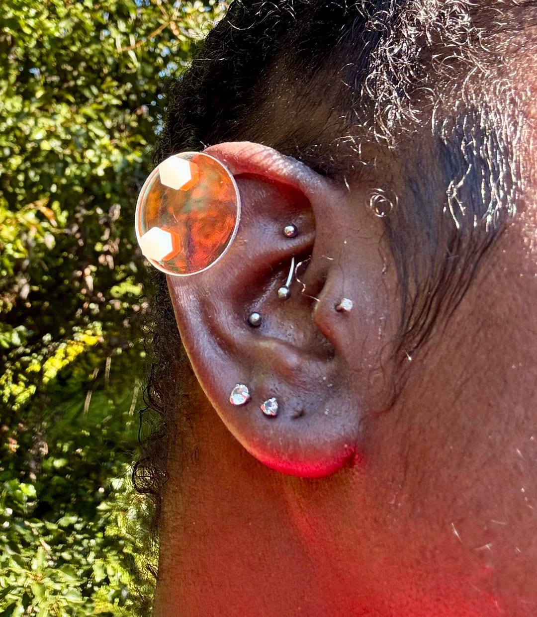 Ear Keloid Compression Plastic Discs - Plastic Disc Earring for Post-op ...