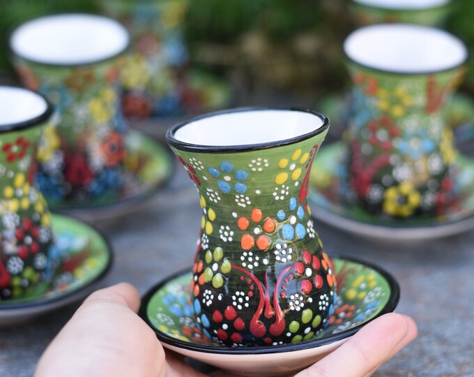 Handmade Turkish Ceramic Teacups - Etsy