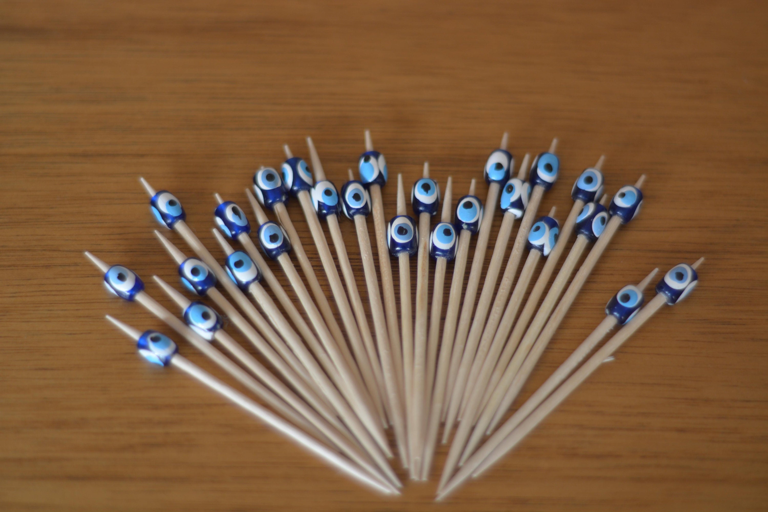 Blue Nizar, Evil Eye Toothpicks - Etsy