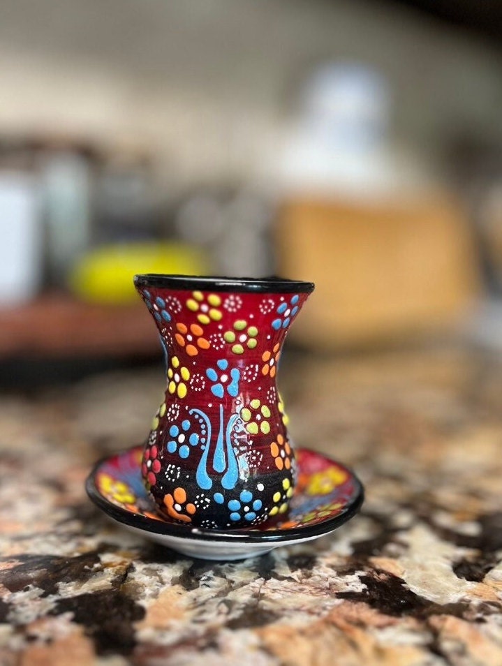 Handmade Turkish Ceramic Teacups - Etsy