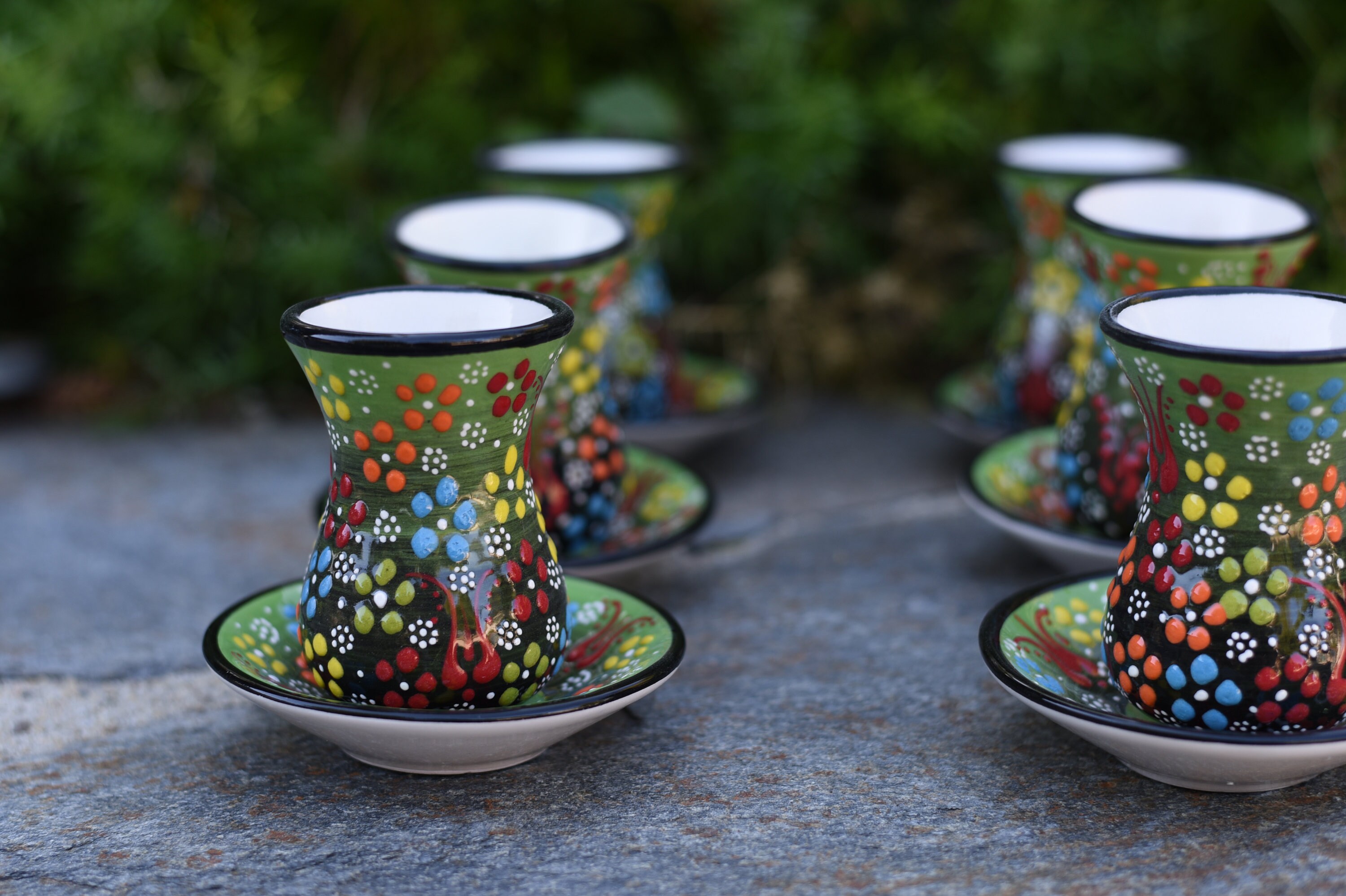Handmade Turkish Ceramic Teacups - Etsy