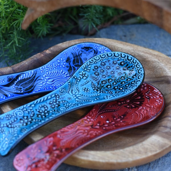 Ceramic Spoon Holder - Etsy