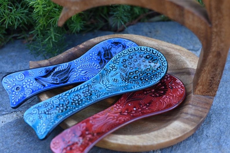 Turkish Handmade Large Ceramic Spoon Holder - Etsy