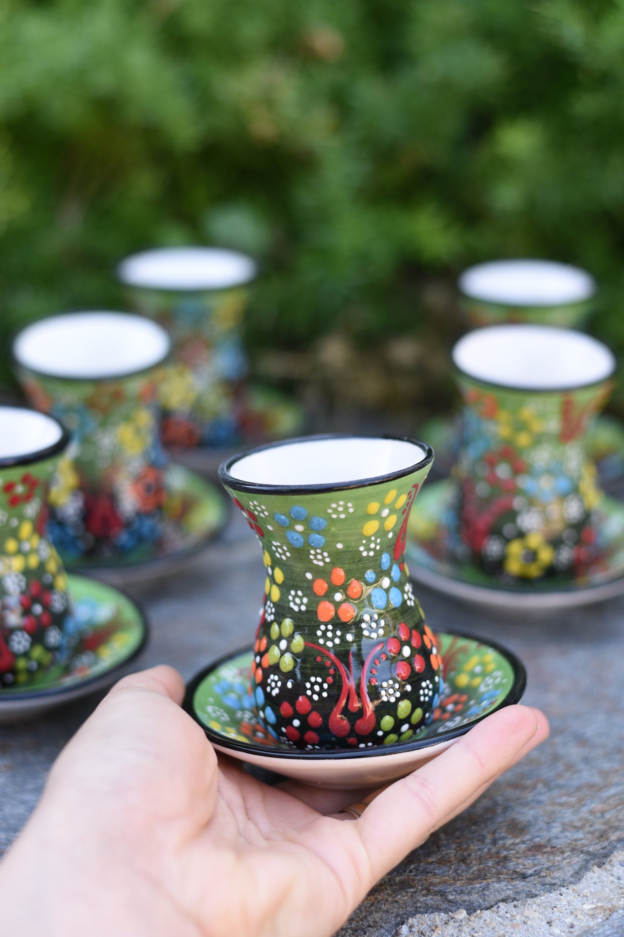 Handmade Turkish Ceramic Teacups - Etsy