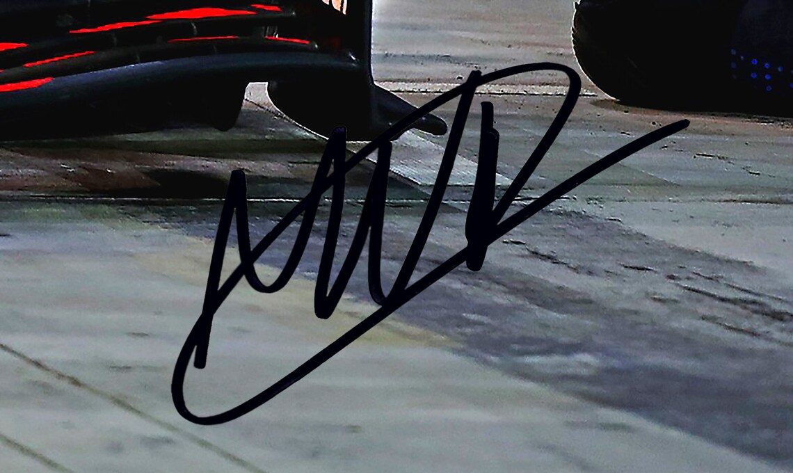 Red Bull Racing F1 With Pre-printed Max Verstappen Autograph - Etsy