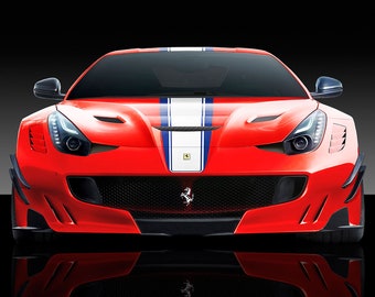 Ferrari F12 Canvas - Etsy