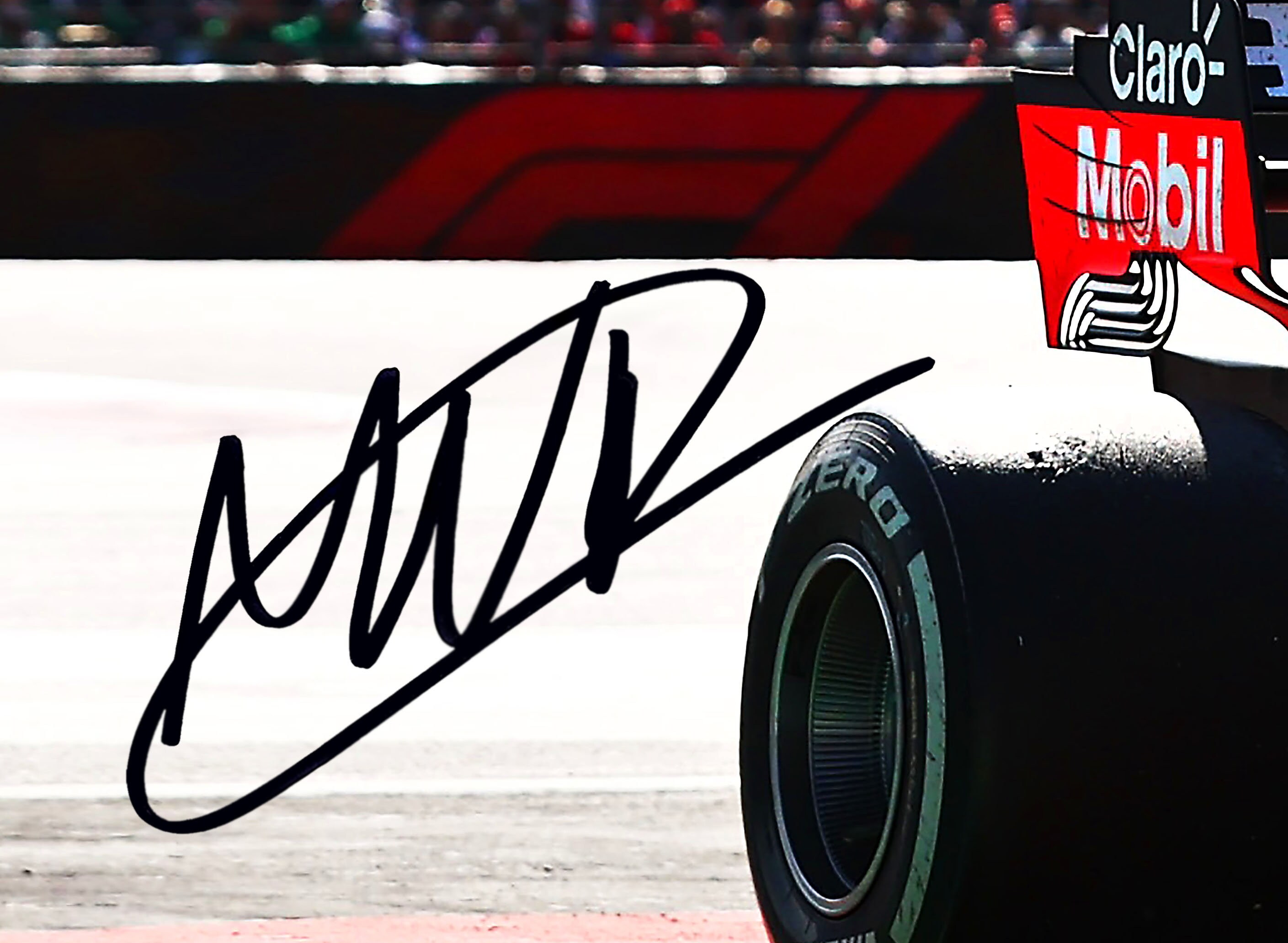 Red Bull Racing F1 With Pre-printed Max Verstappen Autograph Giclee ...