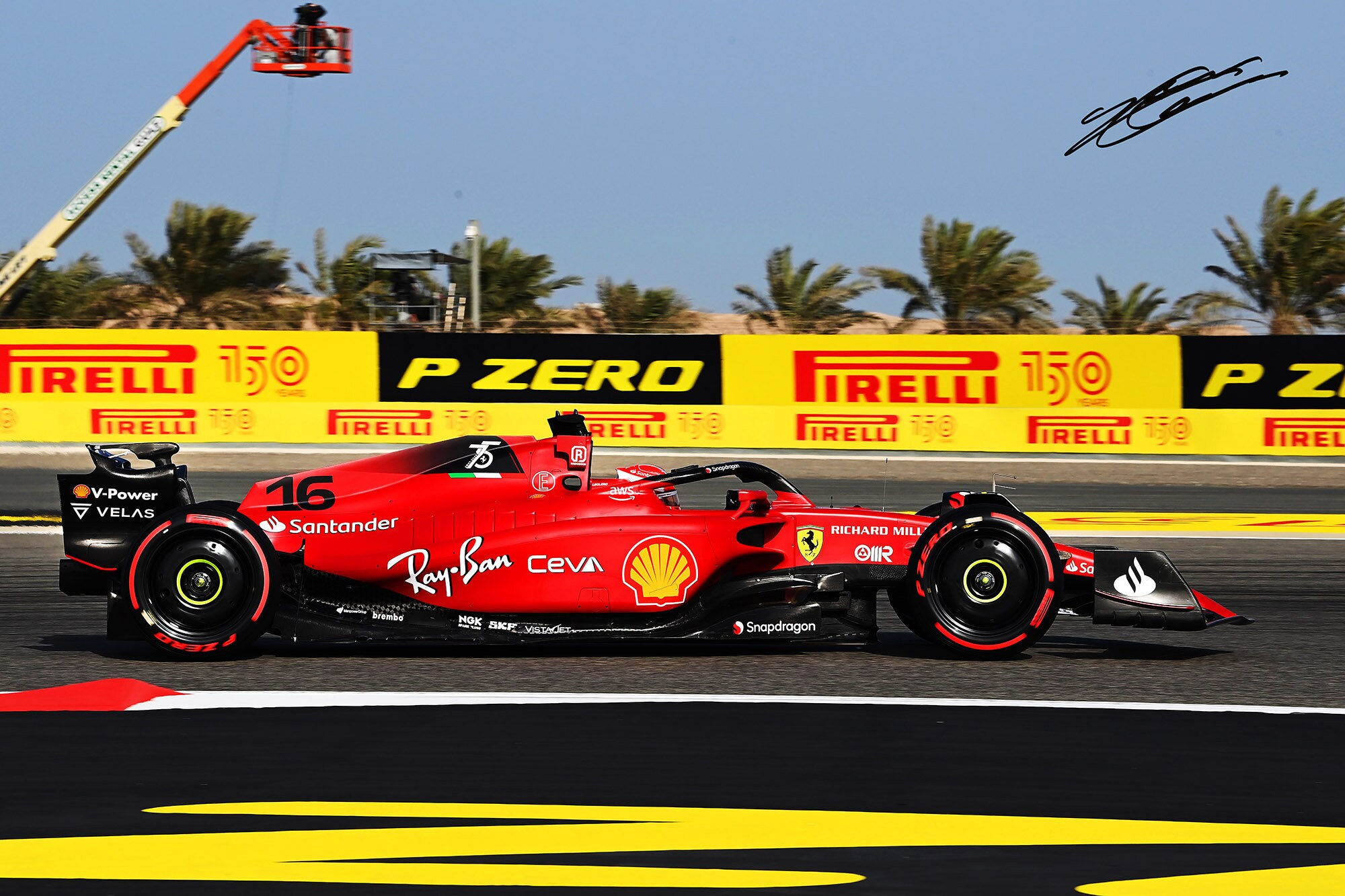 Ferrari F1 Formula One Racing With Pre-printed Charles Leclerc ...