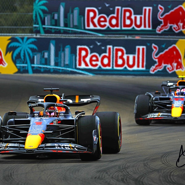 Red Bull Miami Poster - Etsy