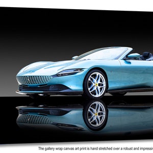 Ferrari Roma Spider - Fine Art Giclee Canvas Print Photo Wall Art ...