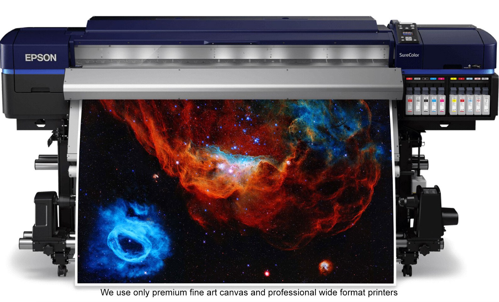 Jupiter and Europa - Hubble Space Telescope Fine Art Giclee Canvas ...