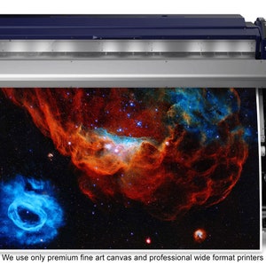 Jupiter and Europa - Hubble Space Telescope Fine Art Giclee Canvas ...