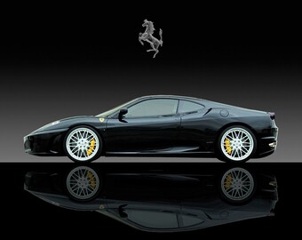 Ferrari Poster / Classic Ferrari Art / Ferrari Car Poster / Ferrari ...