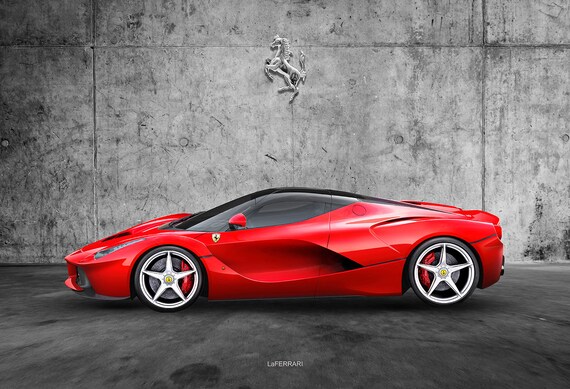 Ferrari Laferrari Canvas Print Photo - Etsy