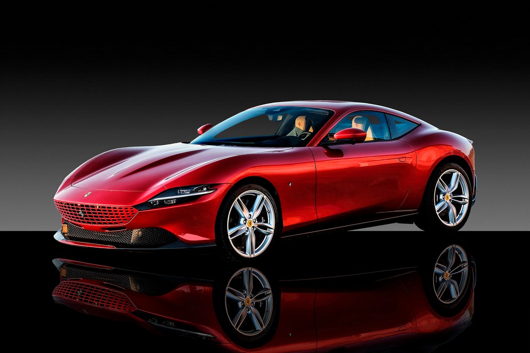 Ferrari Roma - Premium High Gloss Art Print Poster. (817P) (24”x36”) - Etsy