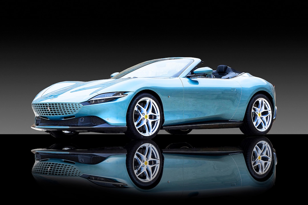 Ferrari Roma Spider - Fine Art Giclee Canvas Print Photo Wall Art ...