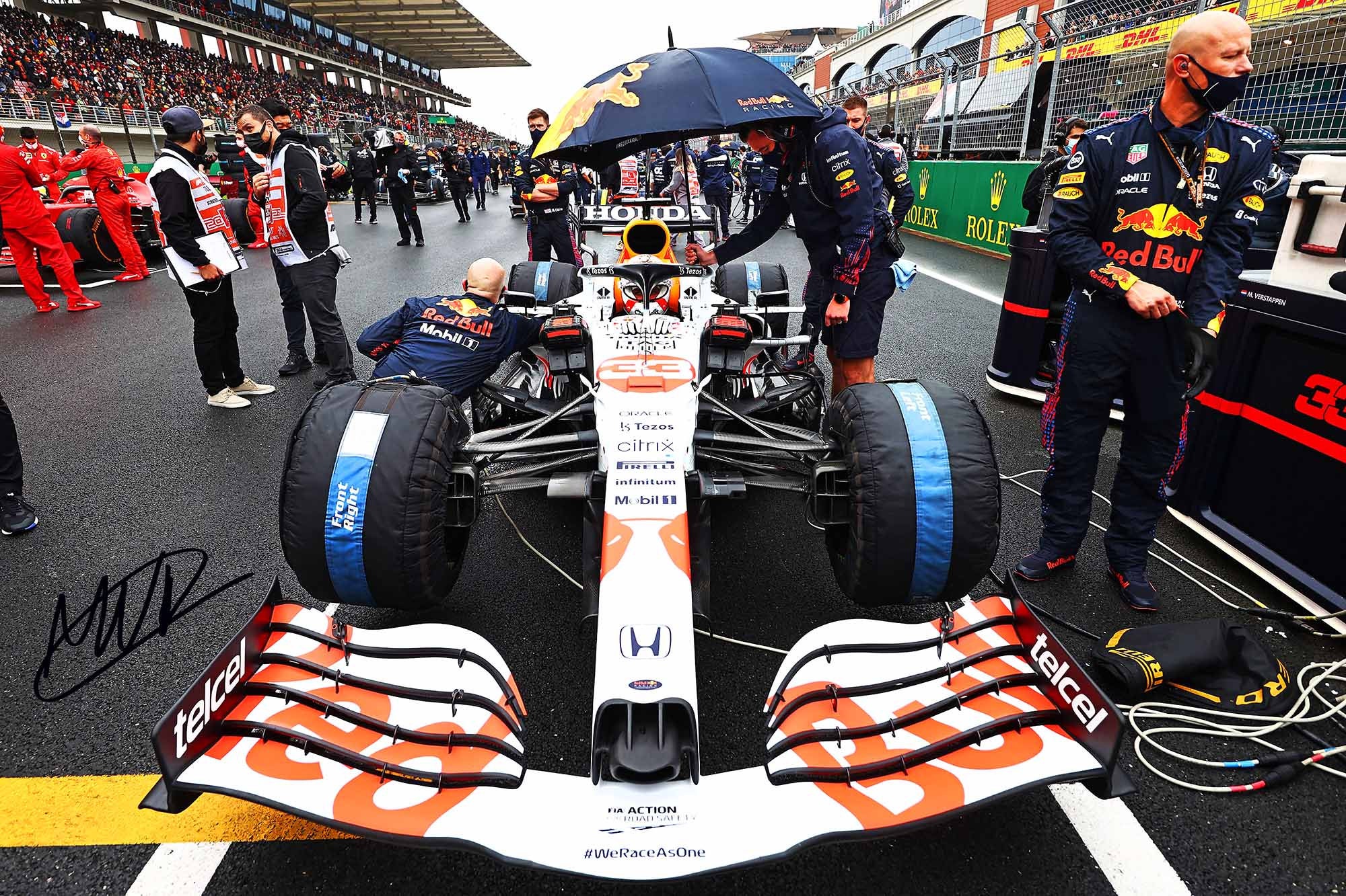 Red Bull Racing F1 With Pre-printed Max Verstappen Autograph - Etsy