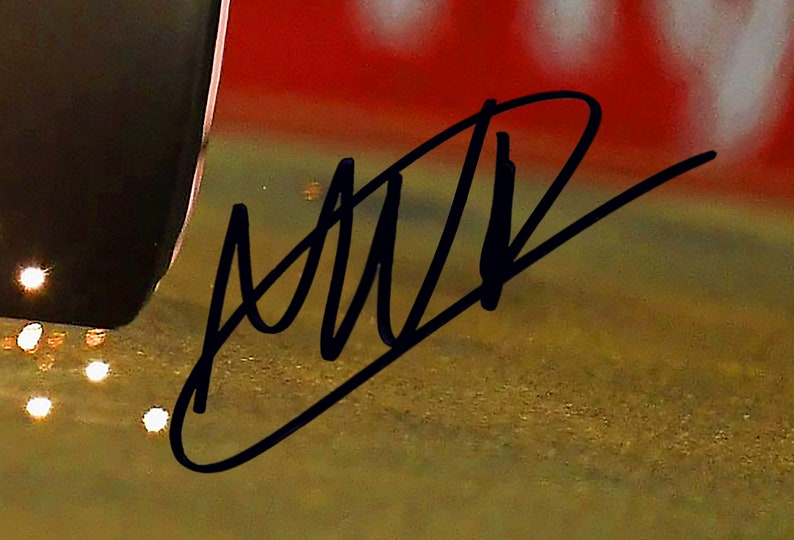Red Bull Racing F1 With Pre-printed Max Verstappen Autograph - Giclee ...