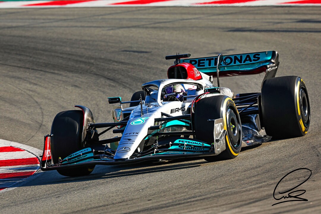 Mercedes AMG F1 Racing Pre-printed Lewis Hamilton Autograph Bahrain ...