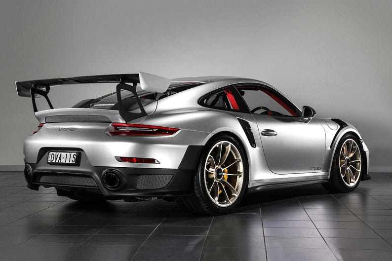 Porsche 911 GT2 RS - Premium High Gloss Art Print Poster. (043P) (24 ...